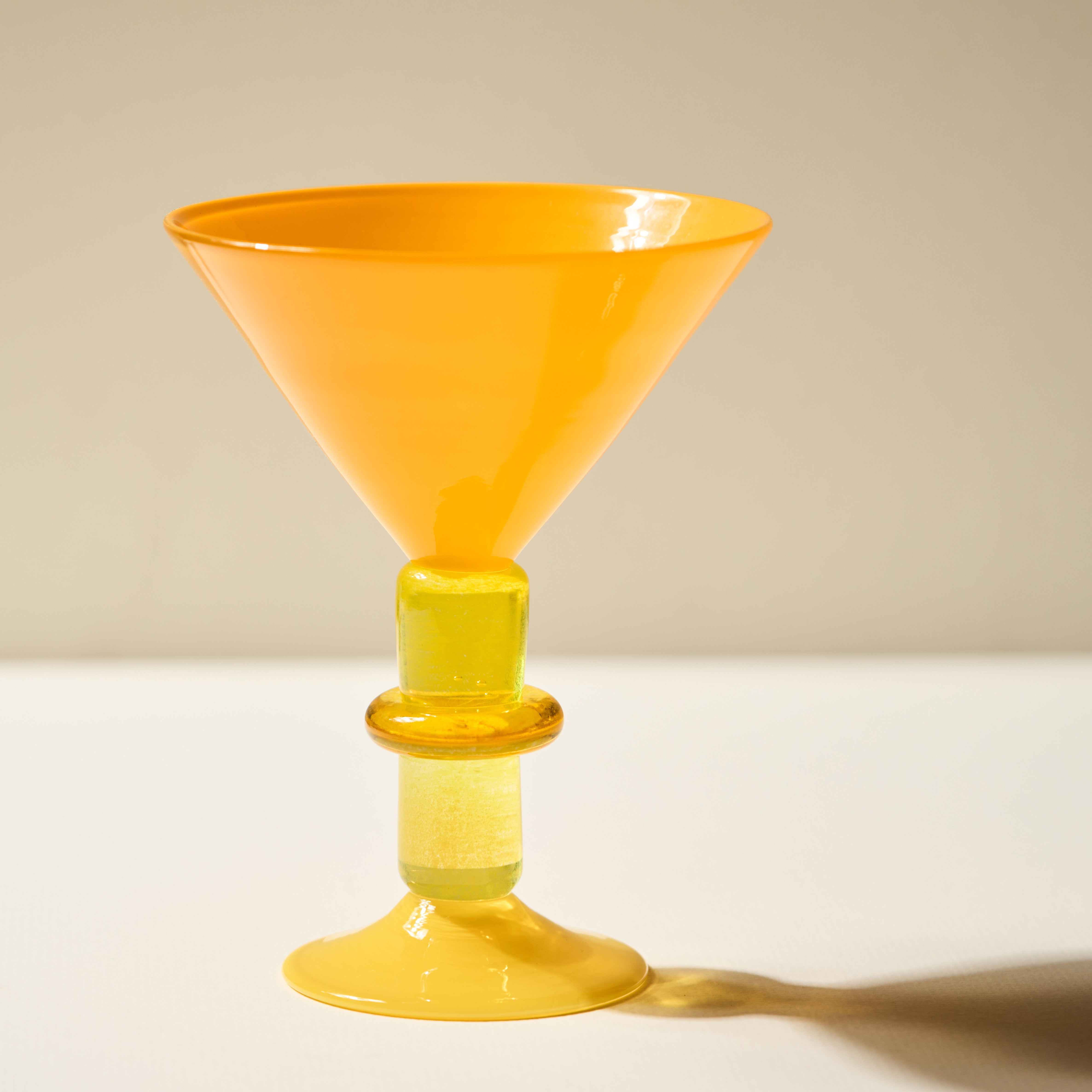 Miami Martini Glass – Sunshine – Single – Gather Glass